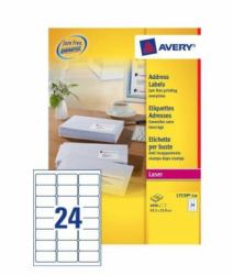 ave L7159-250 - Avery L7159-250 addressing label Self-adhesive label White